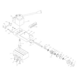GH-26120ZH Tool Post and Compound Rest Assembly | JET Tools
