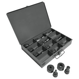 12 Piece Round Punch & Die Set with Storage Case | Edwards Ironworkers ...